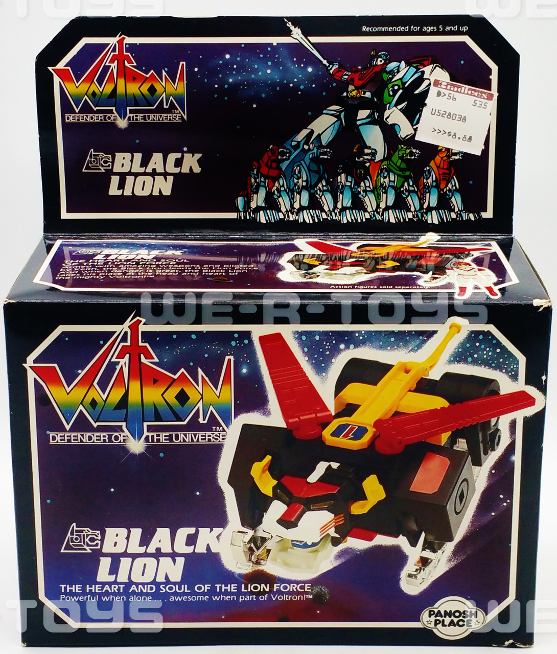 Voltron Defender of the Universe Black Lion Vehicle Panosh Place 1984 ...