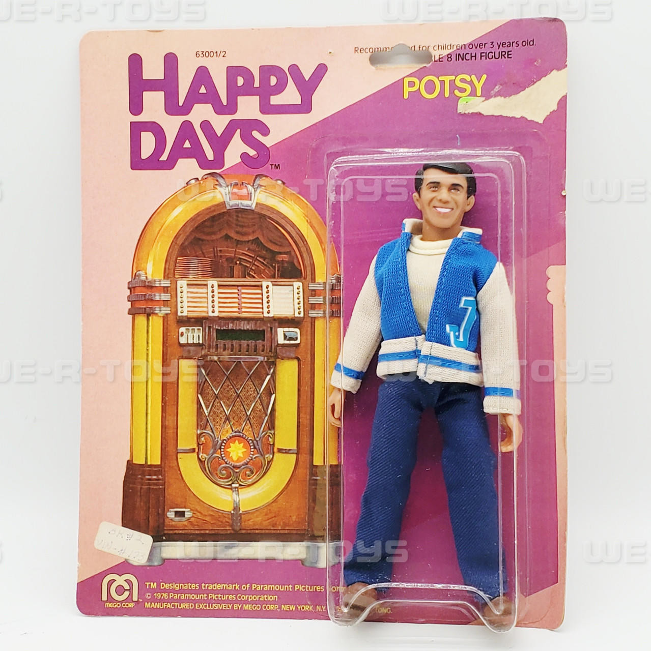 Mego Corp Happy Days Potsy 8 Action Figure 1976 Paramount No 630012