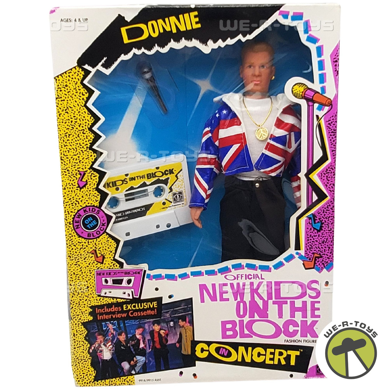 Official New Kids On The Block In Concert Donnie 12.25 Doll Hasbro 1990 NRFP We R Toys