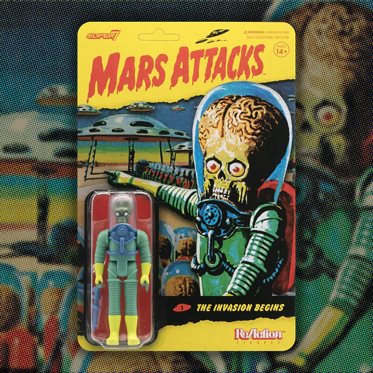 Mars Attacks The Invasion Begins #1 ReAction 3.75" Action Figure Super7 ...