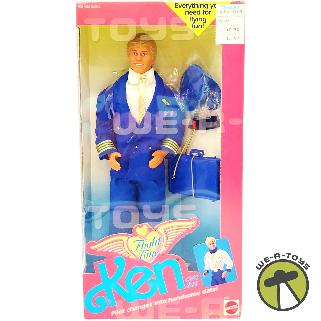 Barbie Flight Time Ken Gift Set Mattel 1989 No. 9600 NRFB - We-R-Toys