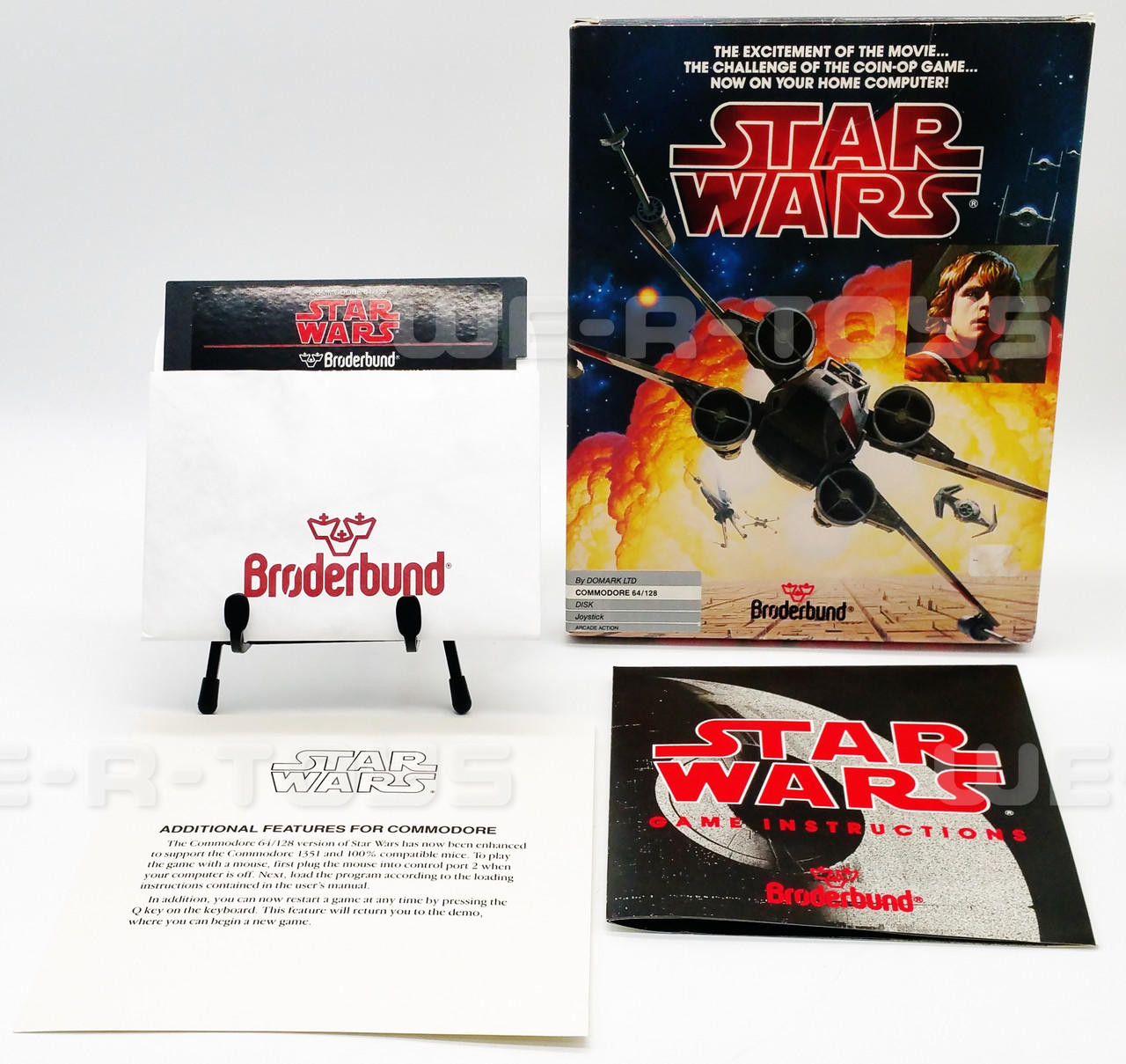 Star Wars Commodore 64/128 Game Broderbund 1987 No. R059 - We-R-Toys