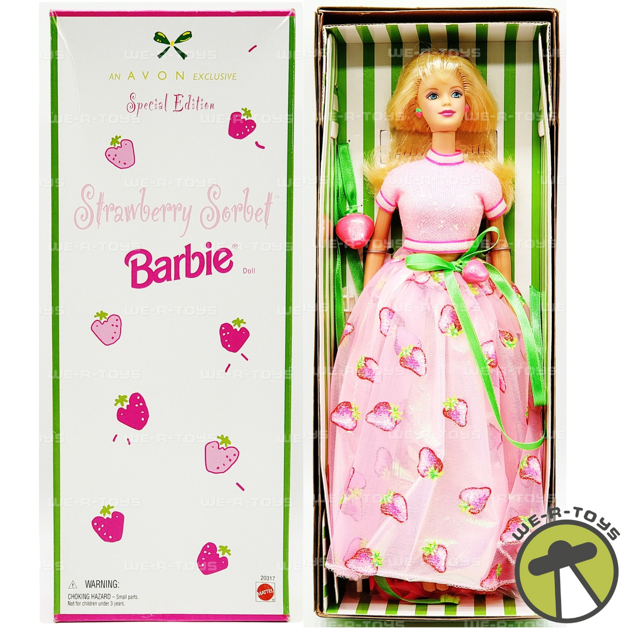 Strawberry Sorbet Barbie Doll Avon Exclusive Special Edition 1998 ...