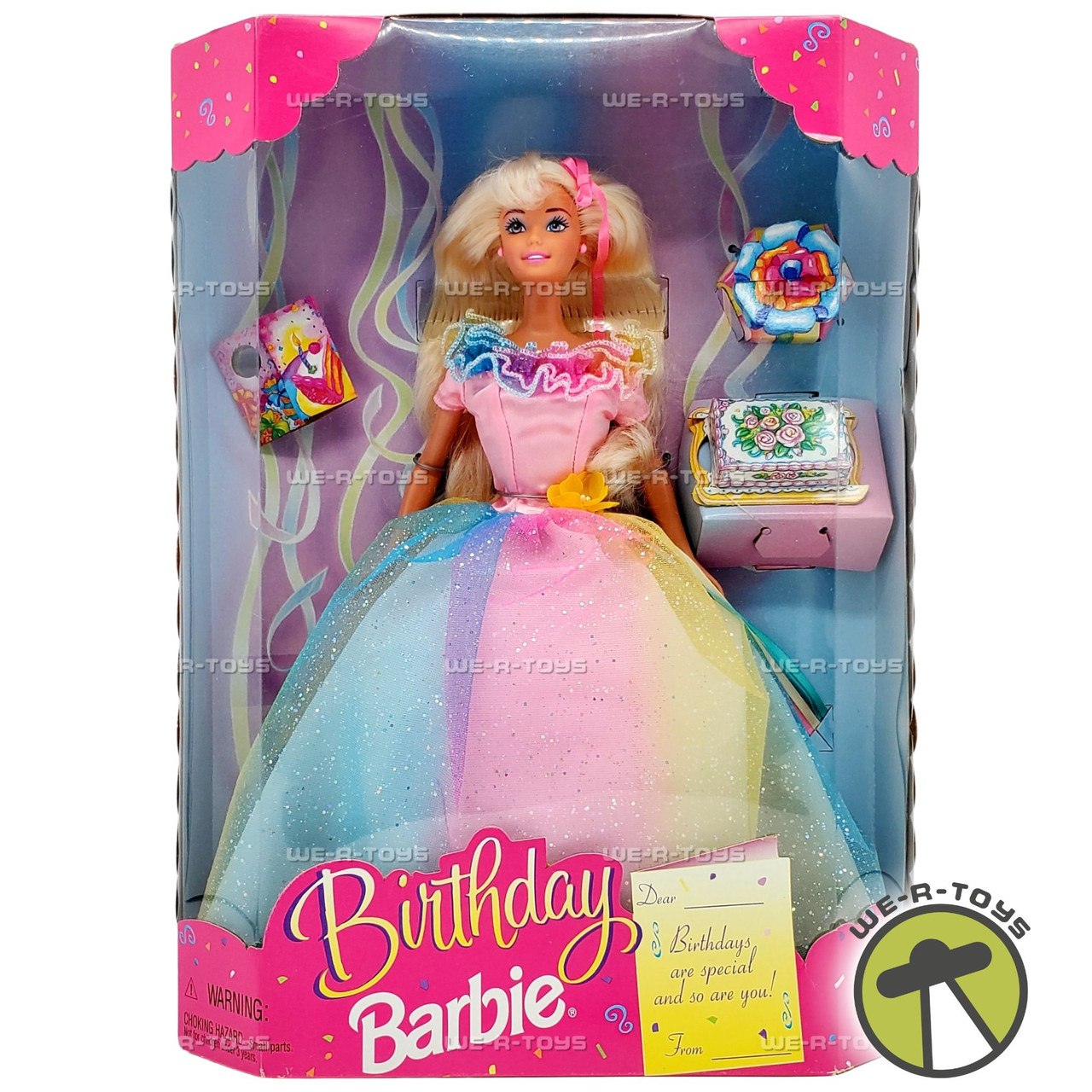 Birthday Barbie Doll 1997 Mattel 18224 - We-R-Toys