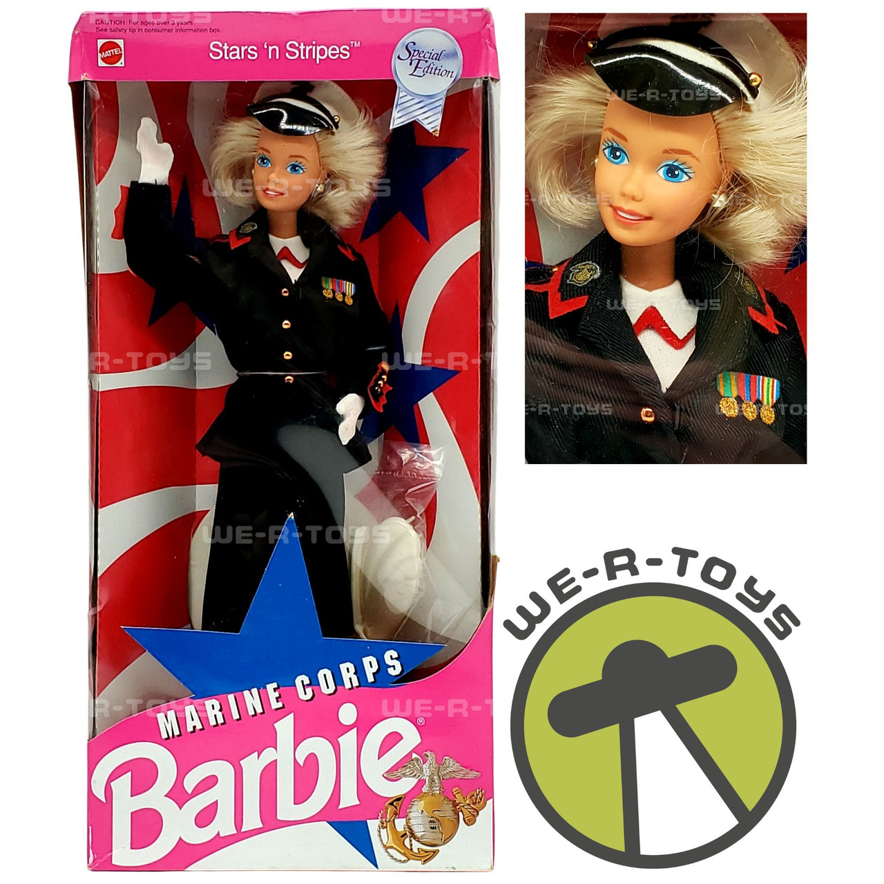 Stars 'n Stripes Marine Corps Barbie Special Edition Doll 1991 Mattel ...