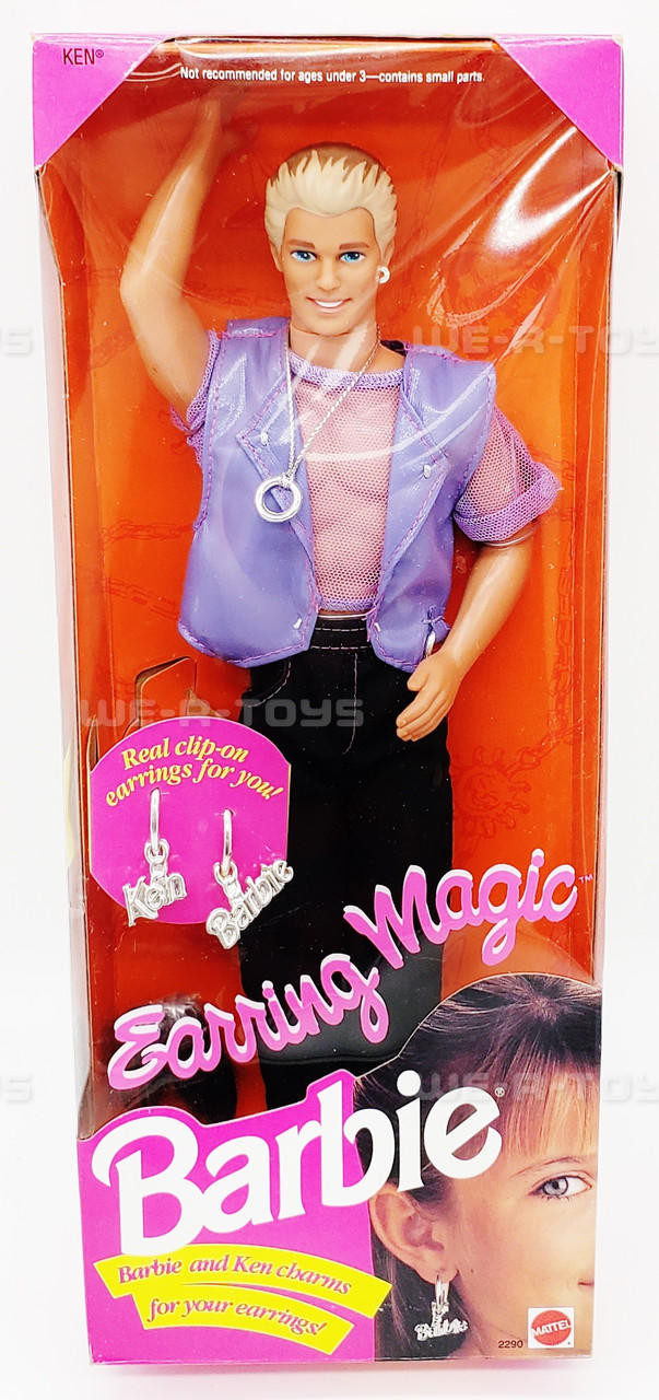 Barbie Earring Magic Ken Doll Mattel 1992 2290 New We R Toys
