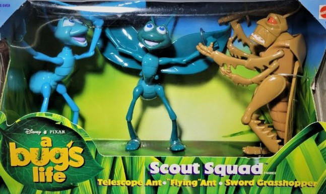 Disney Pixar A Bug's Life Scout Squad Figure Set 1998 Mattel 19345 - We ...