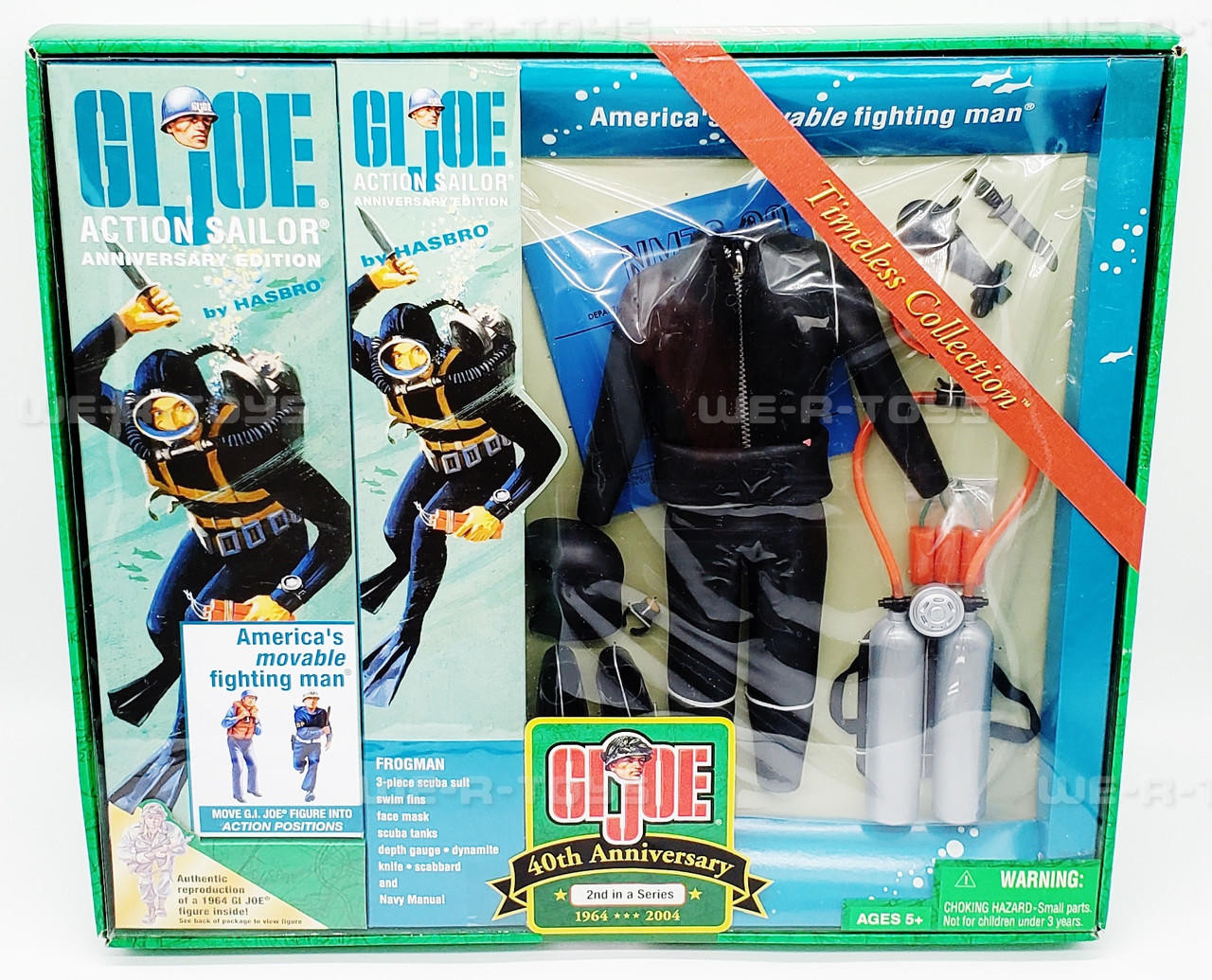 GI Joe Action Sailor Figure & Frogman Set Hasbro 2003 #80781 NEW - We-R ...