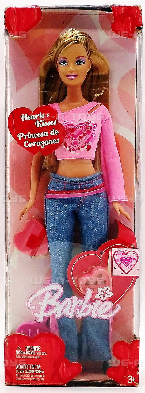 Hearts & Kisses Valentines Barbie Doll 2004 Mattel #C4479 - We-R-Toys