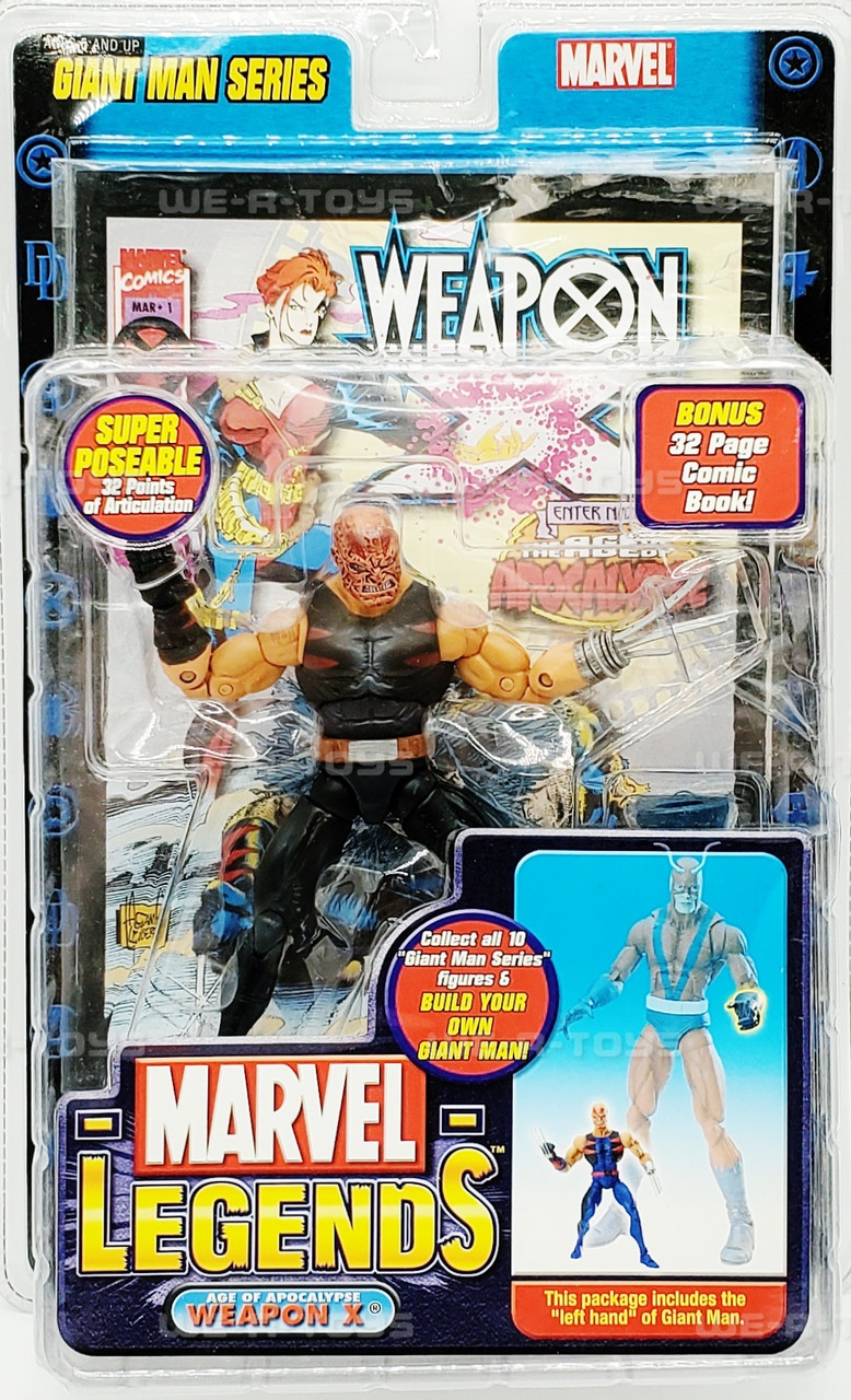 Marvel Legends Age of Apocalypse Weapon X Figure Giant Man Series Toy ...