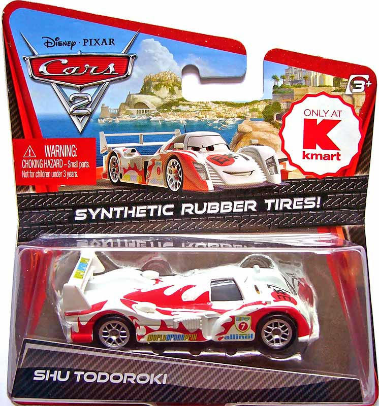 Disney Pixar CARS 2 Shu Todoroki with Synthetic Rubber Tires Diecast ...