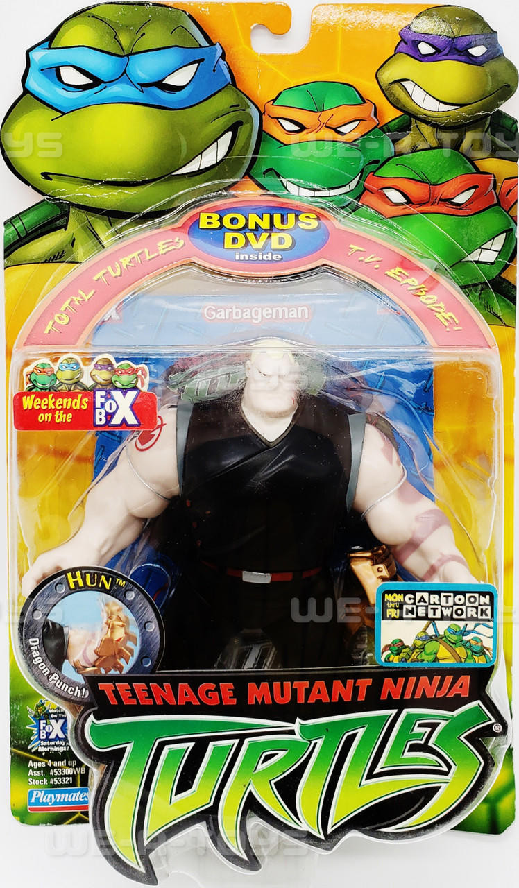 TMNT Hun Action Figure With Bonus DVD Playmates 2003 #53321 NEW - We-R-Toys