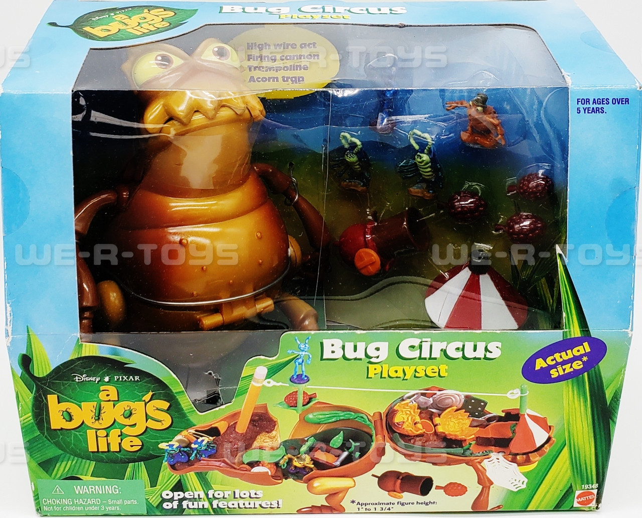 Disney Pixar A Bug's Life Bug Circus Playset Mattel 1998 #19348 NEW ...