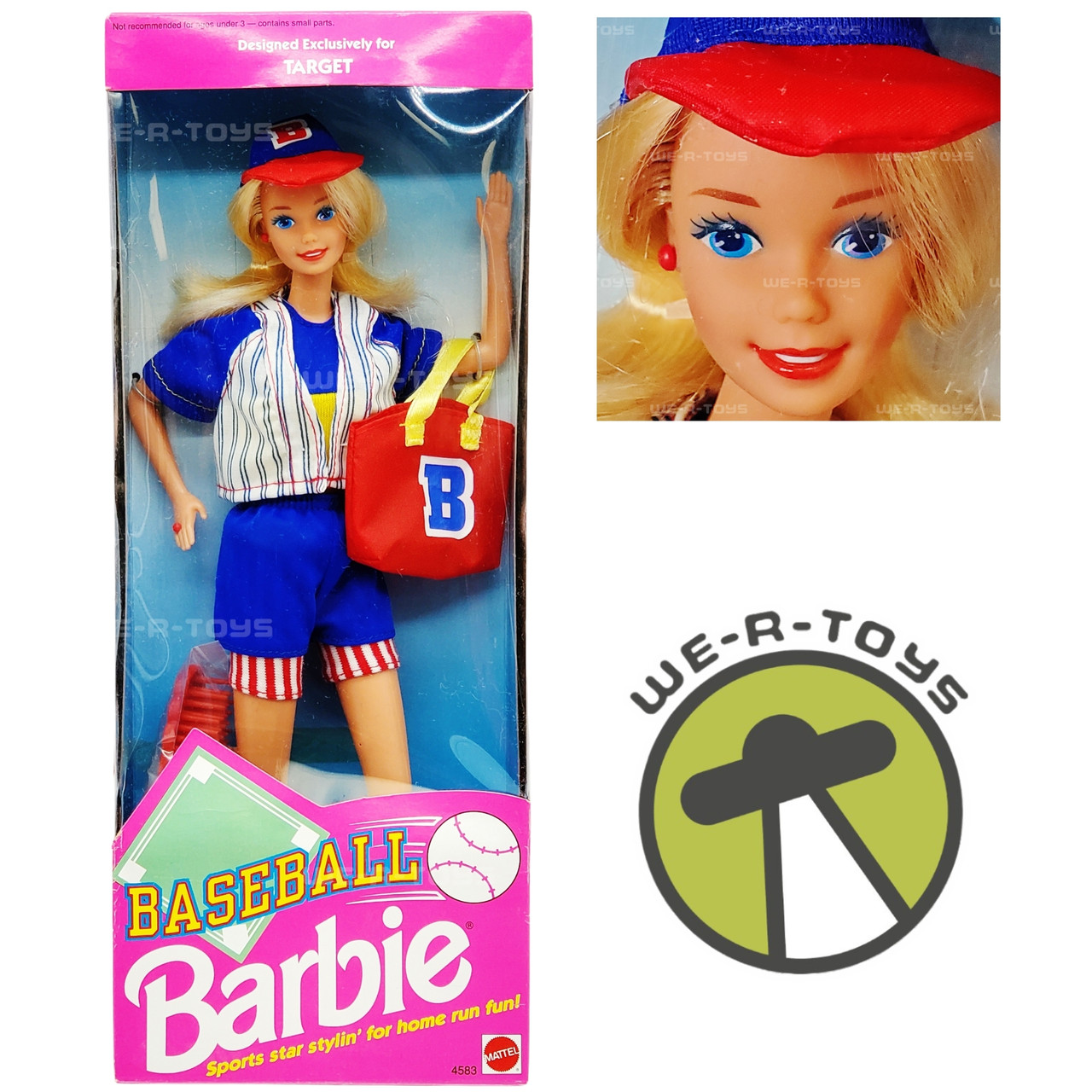 Baseball Barbie Doll Target Exclusive 1992 Mattel No. 4583 NRFB - We-R-Toys