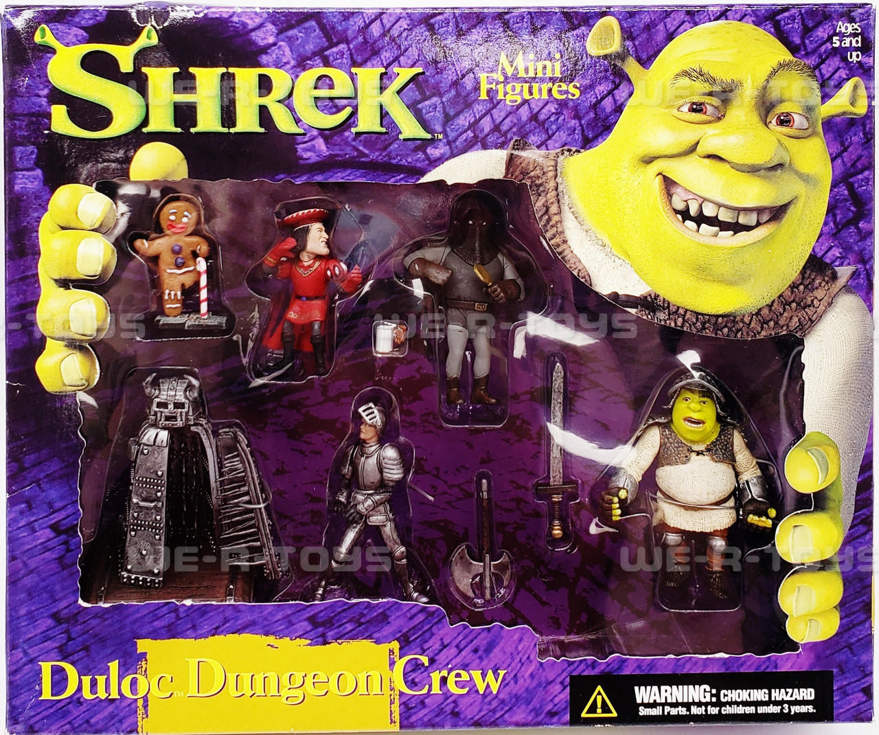 Shrek Duloc Dungeon Crew Mini Figures McFarlane 2001 #20102-4 NEW - We ...
