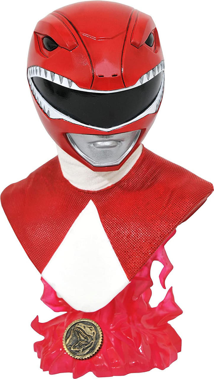 Mighty Morphin Power Rangers Red Ranger1/2 Scale Bust Legends in 3 ...