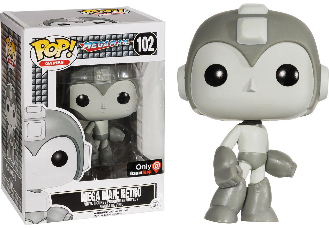 Funko Pop! Games 102 Mega Man: Retro Vinyl Figure GameStop Exclusive ...