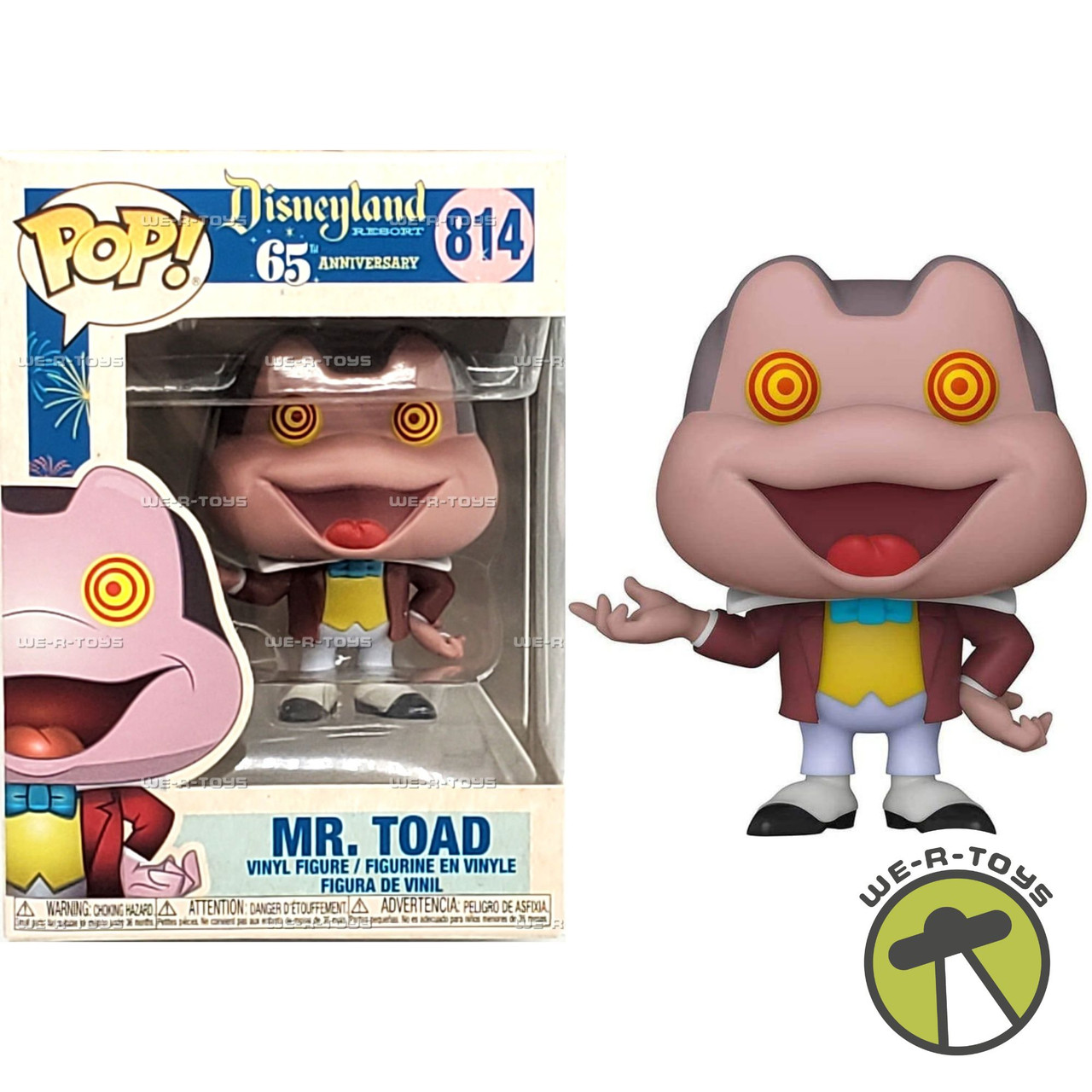 Funko Pop 814 Disneyland Resort 65th Anniversary Mr. Toad Vinyl Figure ...