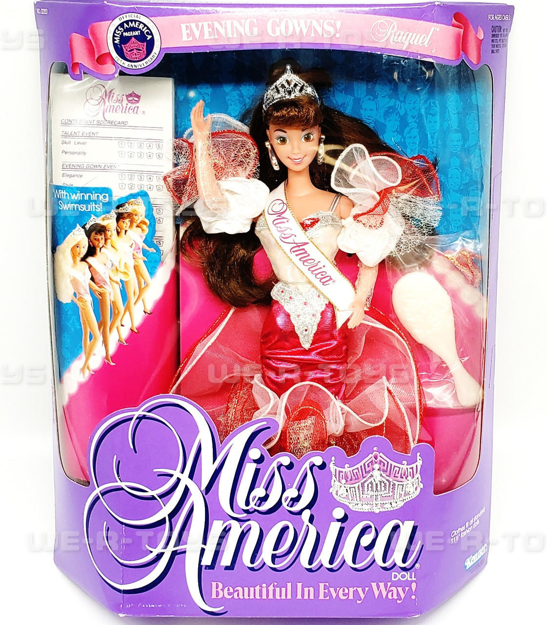 Miss American Evening Gown Collection Raquel Doll Kenner 1991 #32350 ...