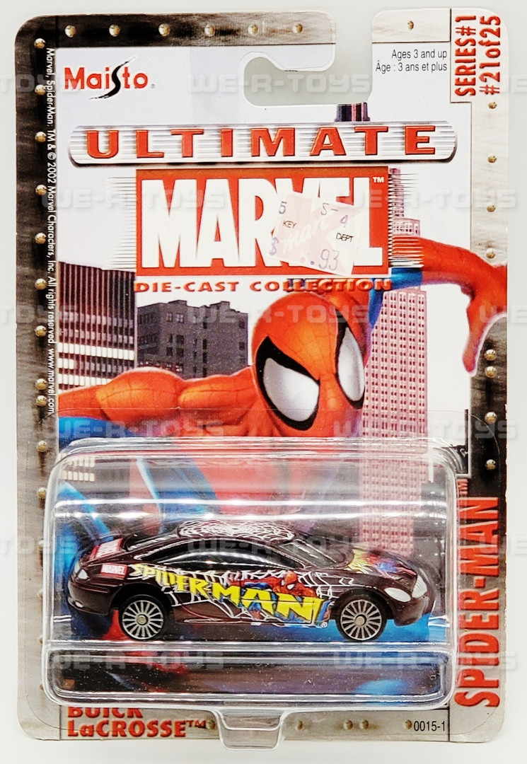 Maisto Ultimate Marvel Series 1 #21 Spider-Man Buick LaCrosse Vehicle ...