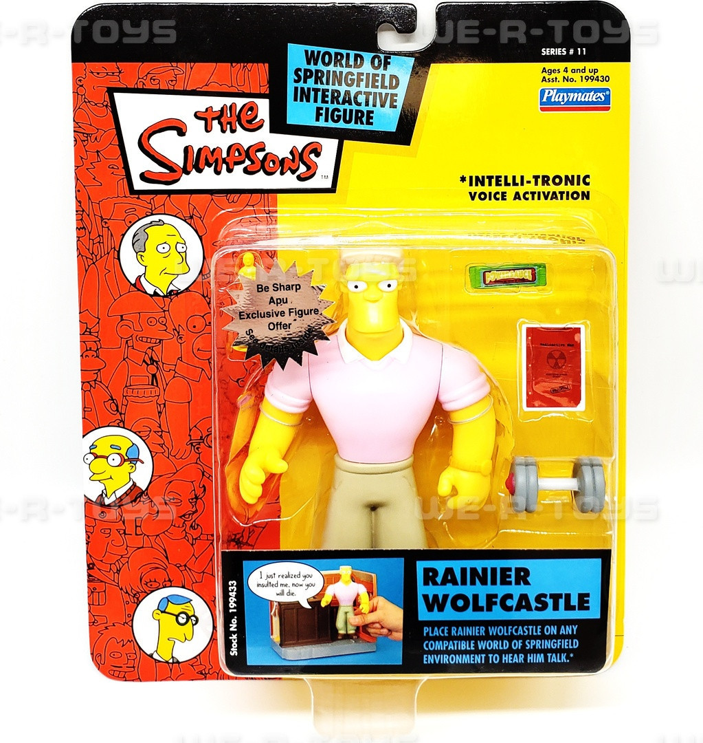 The Simpsons World of Springfield Interactive Figure Rainer Wolfcastle ...