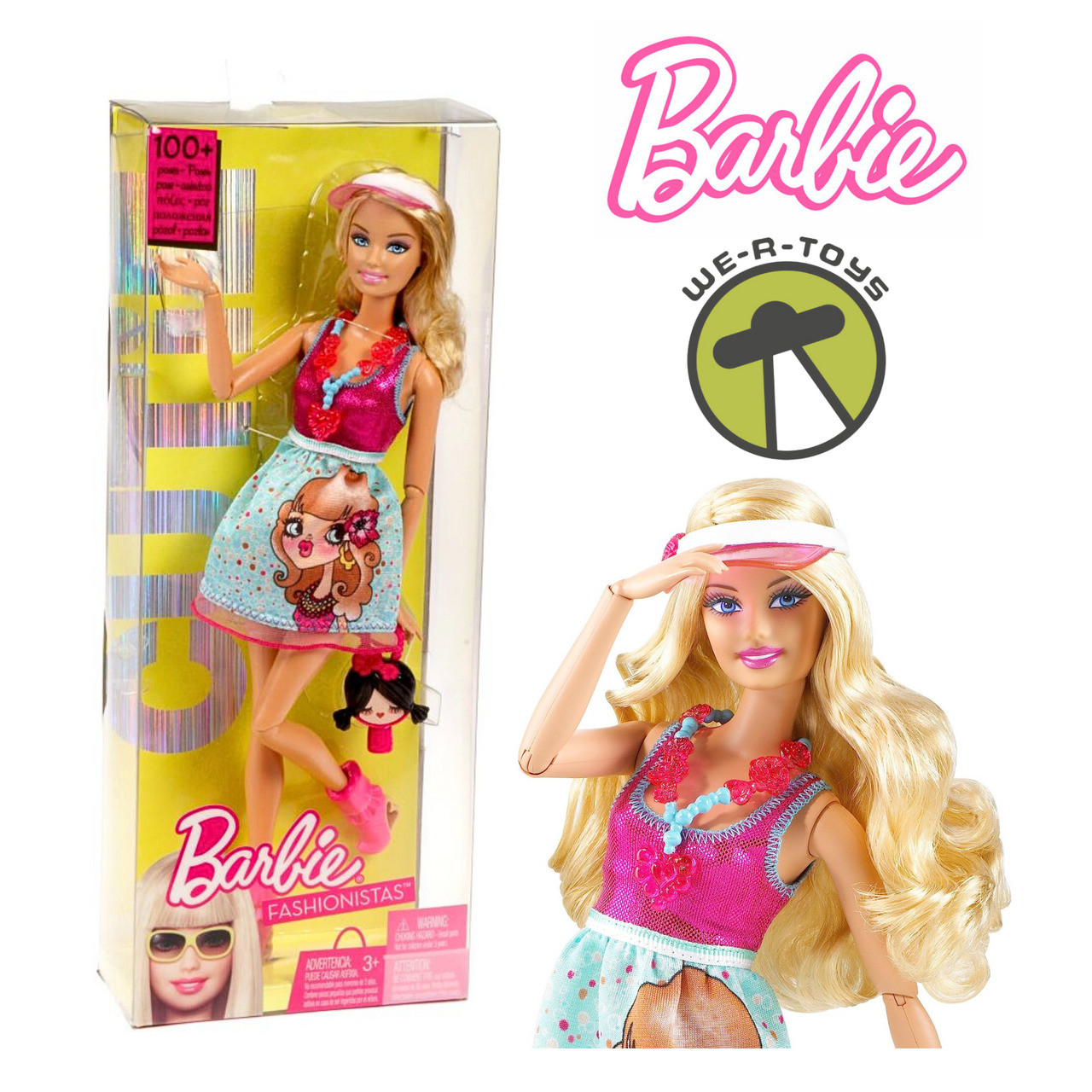 Barbie Fashionistas Cutie Doll 100 Poses 2009 Mattel T3324 We R Toys