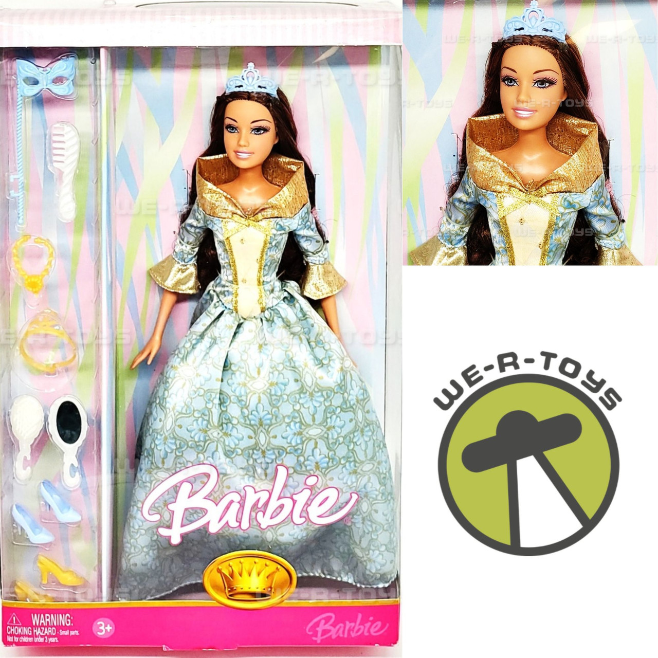 Barbie Masquerade Princess Doll Blue 2005 Mattel #J7430 - We-R-Toys