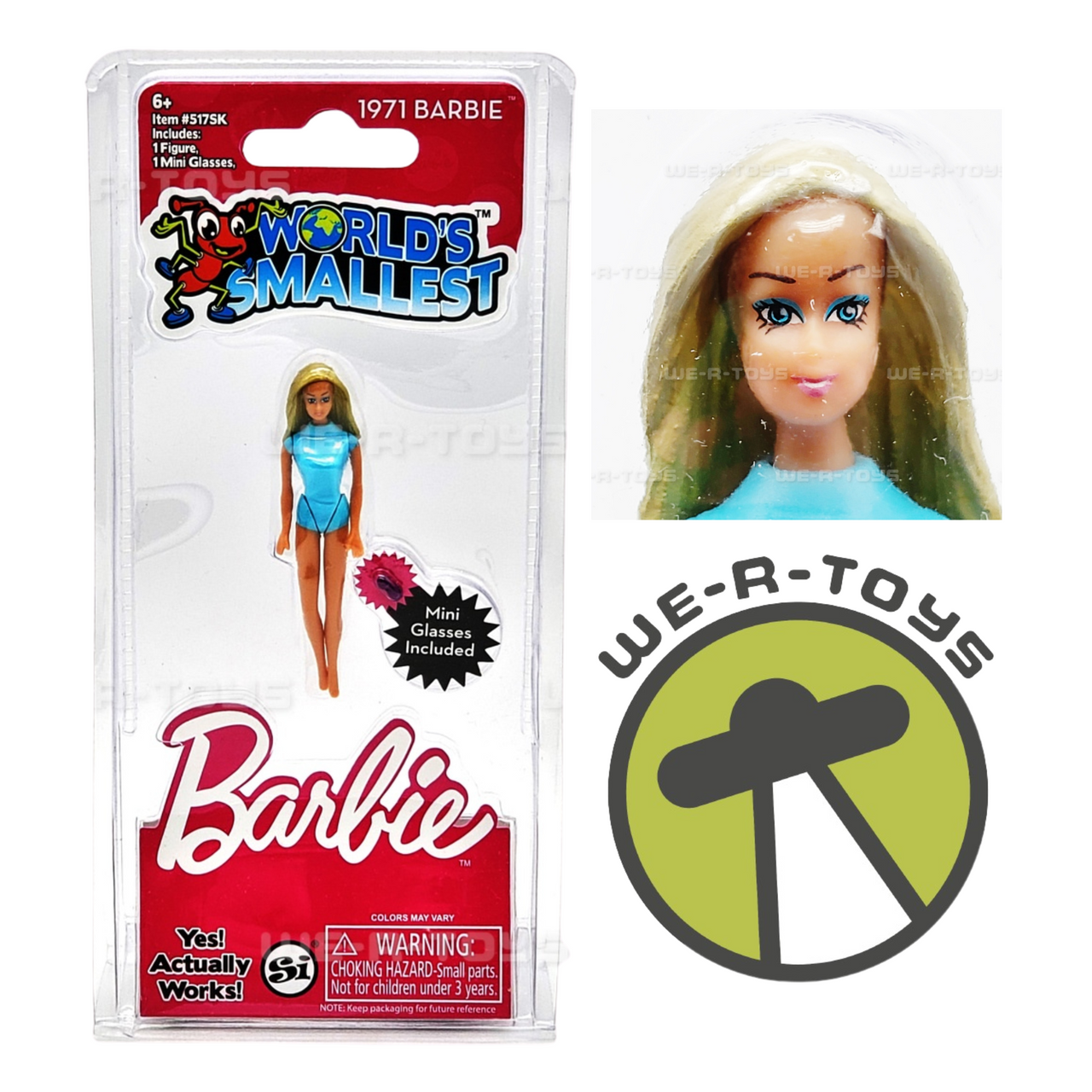 World's Smallest 1971 Barbie Doll 3" Super Impulse 2017 No. 517SK NRFP ...