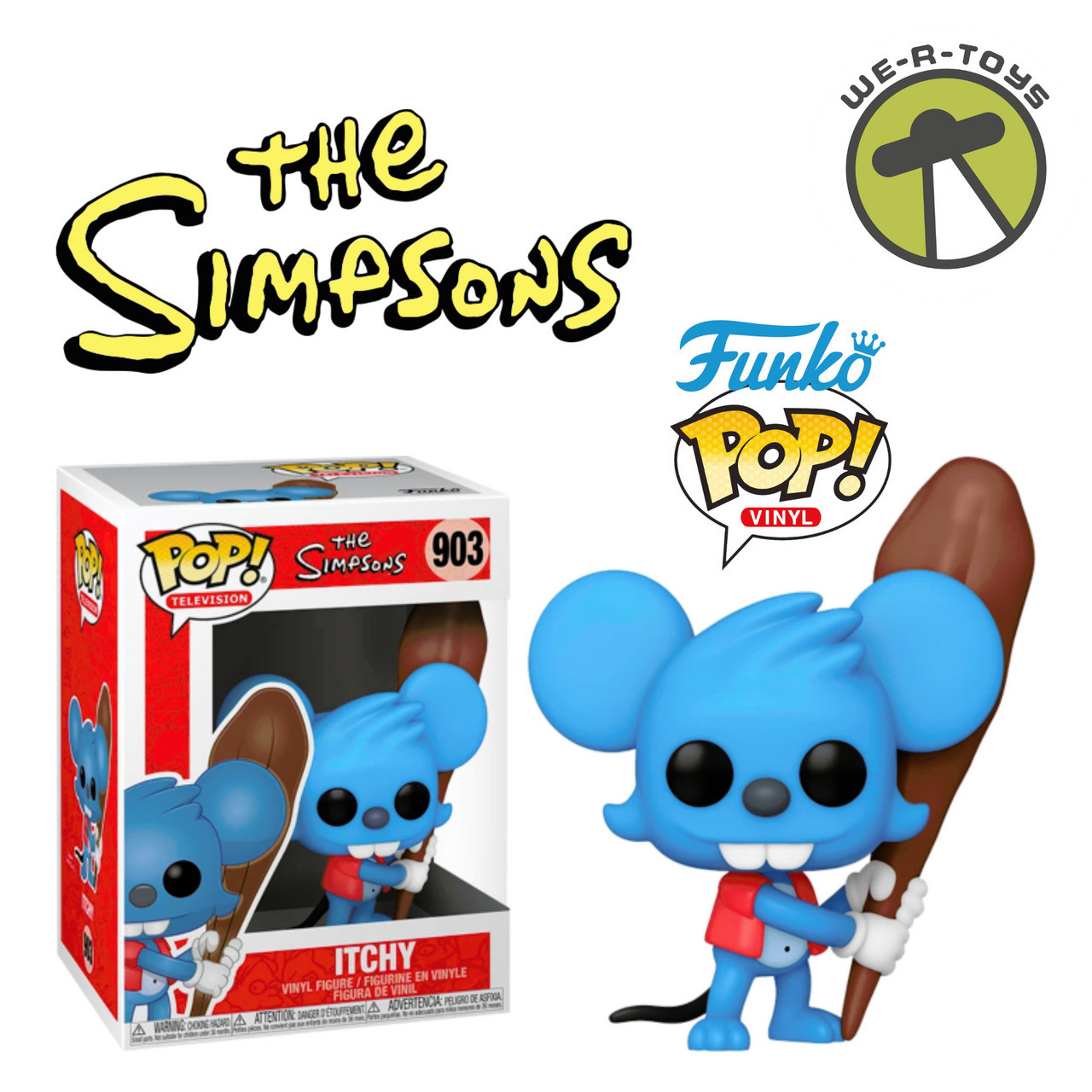 Funko Pop! Television 903 The Simpsons Itchy Vinyl Figure 2020 - We-R-Toys