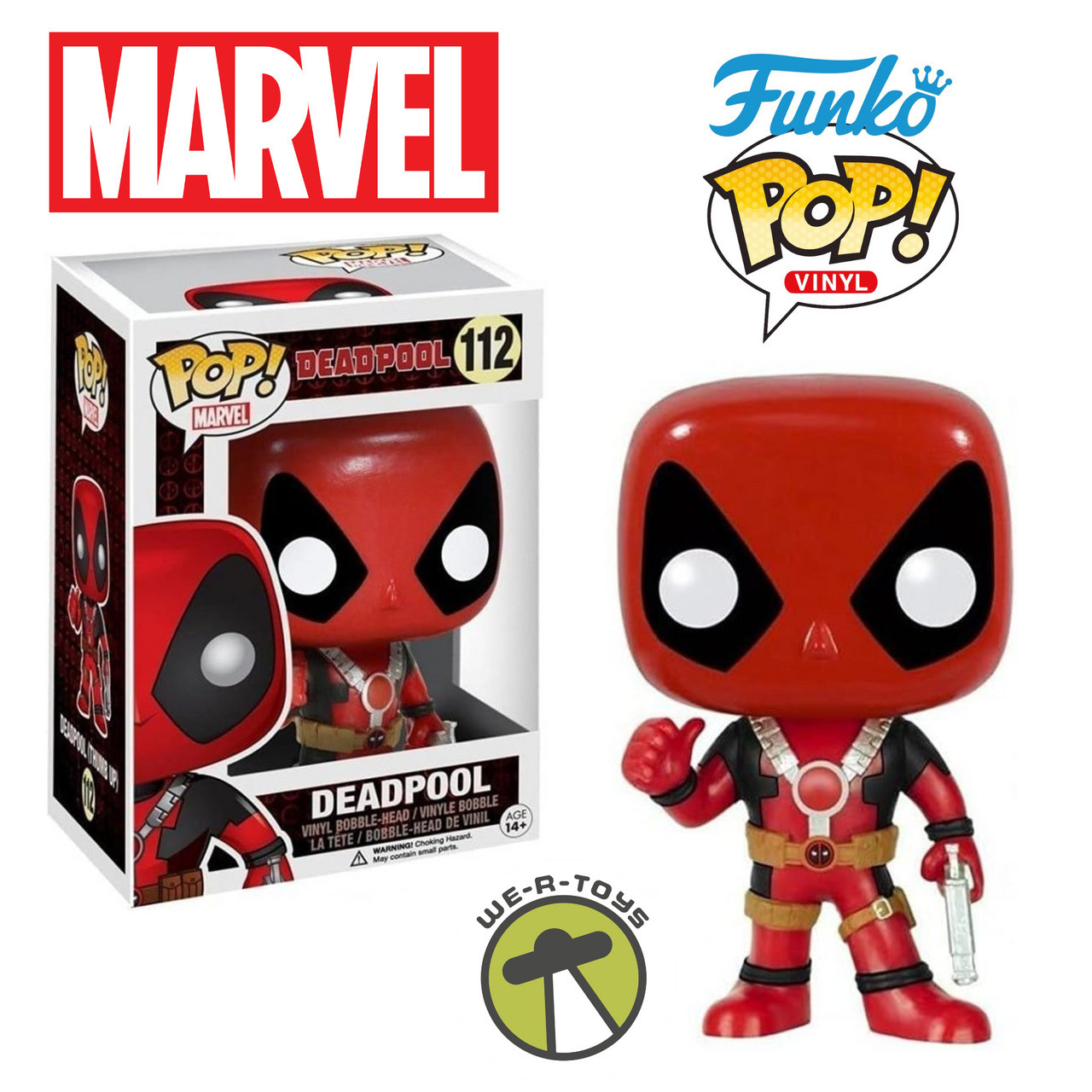 Funko Pop! Marvel 112 Deadpool (Thumb Up) Vinyl Bobble-Head Figure 2018 ...