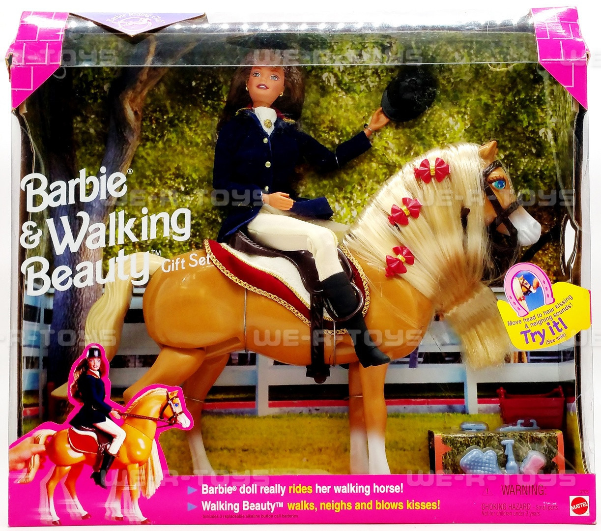 Barbie & Walking Beauty Doll and Horse Gift Set 1998 Mattel 19705 - We ...