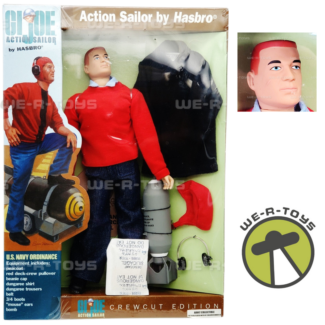 G.I. Joe U.S. Navy Ordinance Action Sailor 12" Figure Crewcut Edition ...