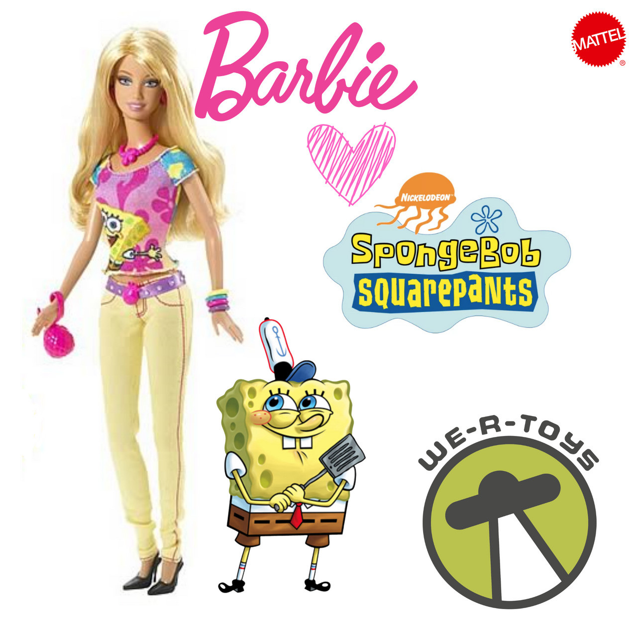 Barbie Loves SpongeBob Squarepants 2008 Mattel P3545 - We-R-Toys