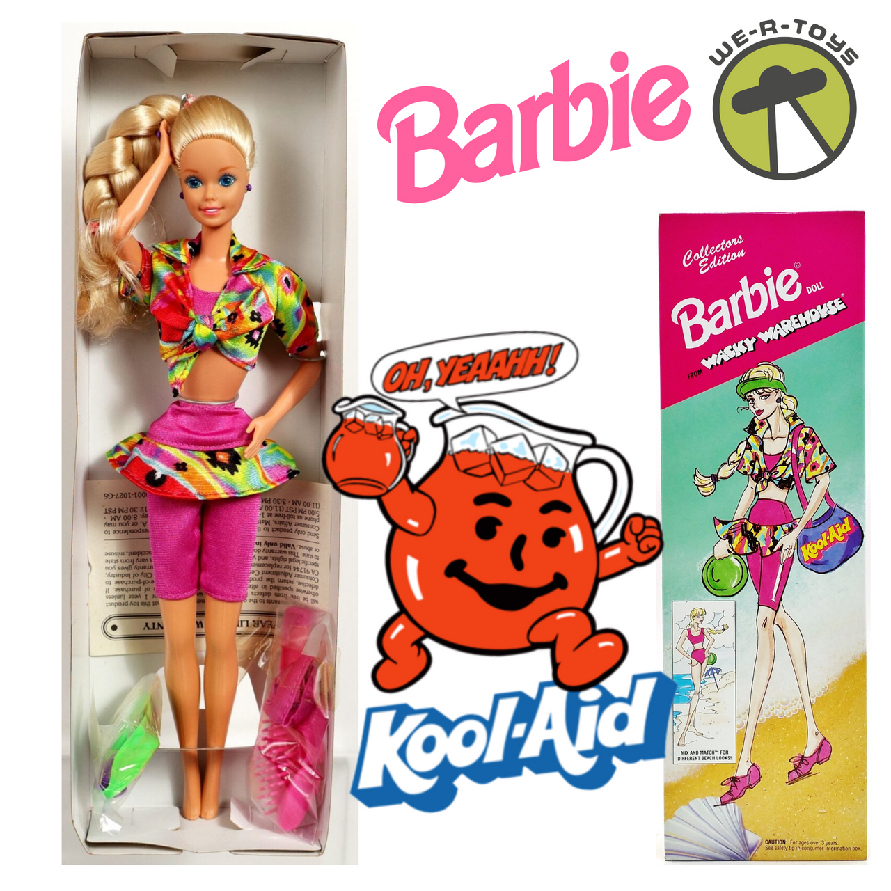 Barbie Collectors Edition Kool-Aid Wacky Warehouse 1992 Mattel 10309