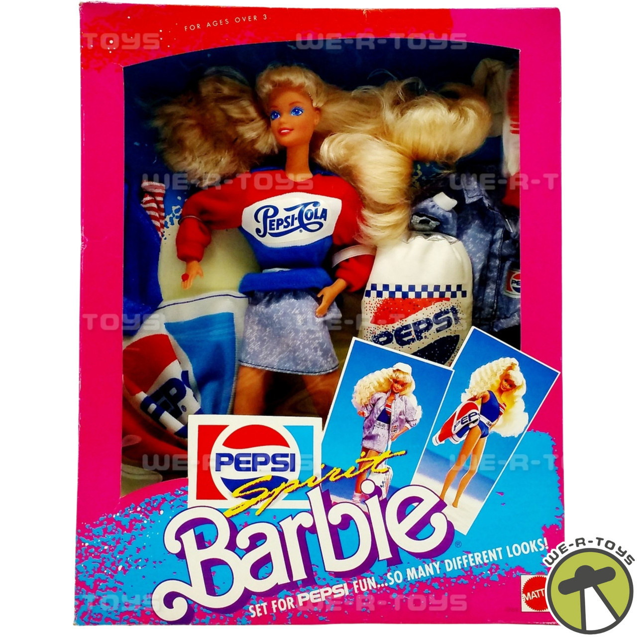 1989 Pepsi Spirit Barbie Doll Mattel 4869 NRFB - We-R-Toys
