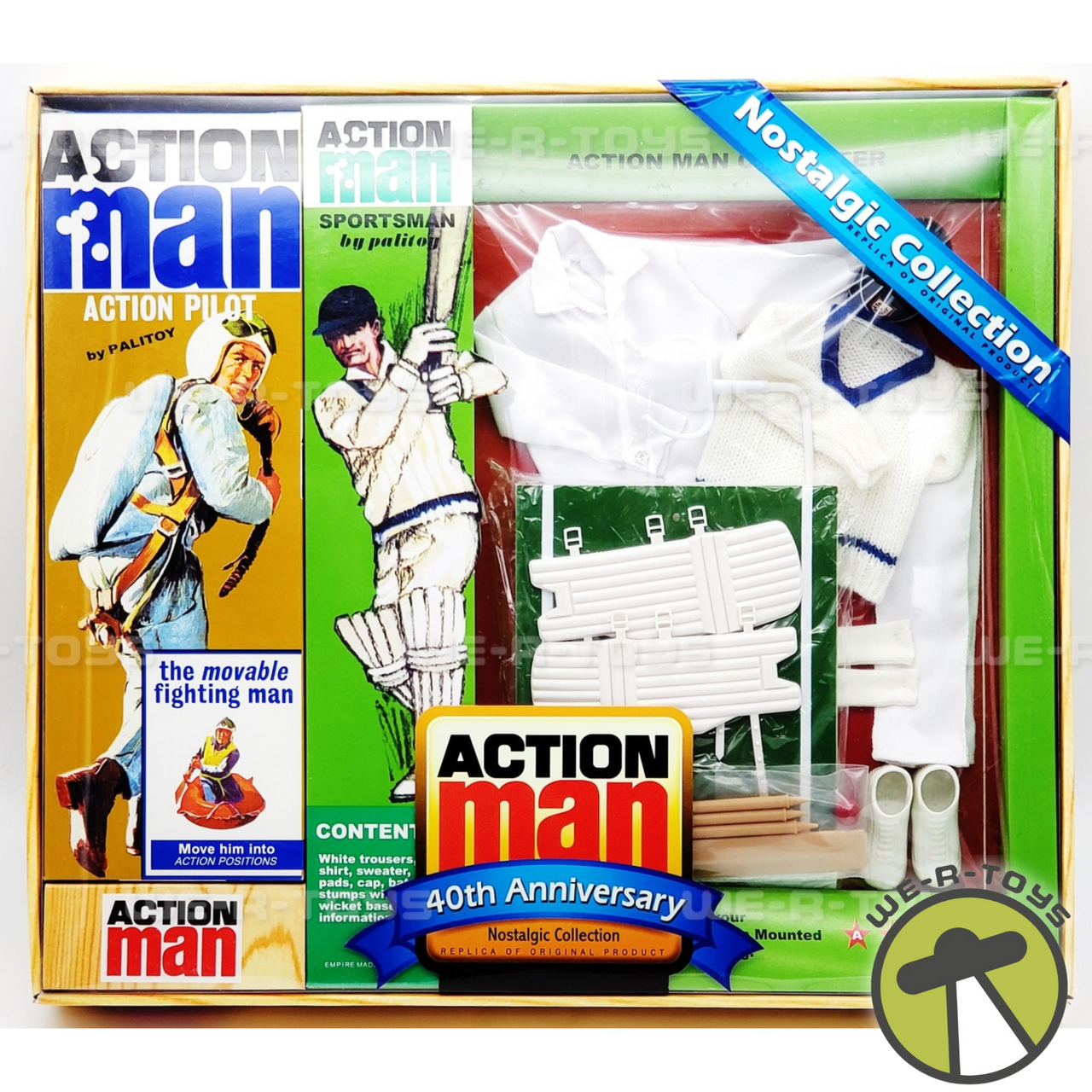 Action Man Action Pilot Action Figure With Cricketer Accessories Set ...
