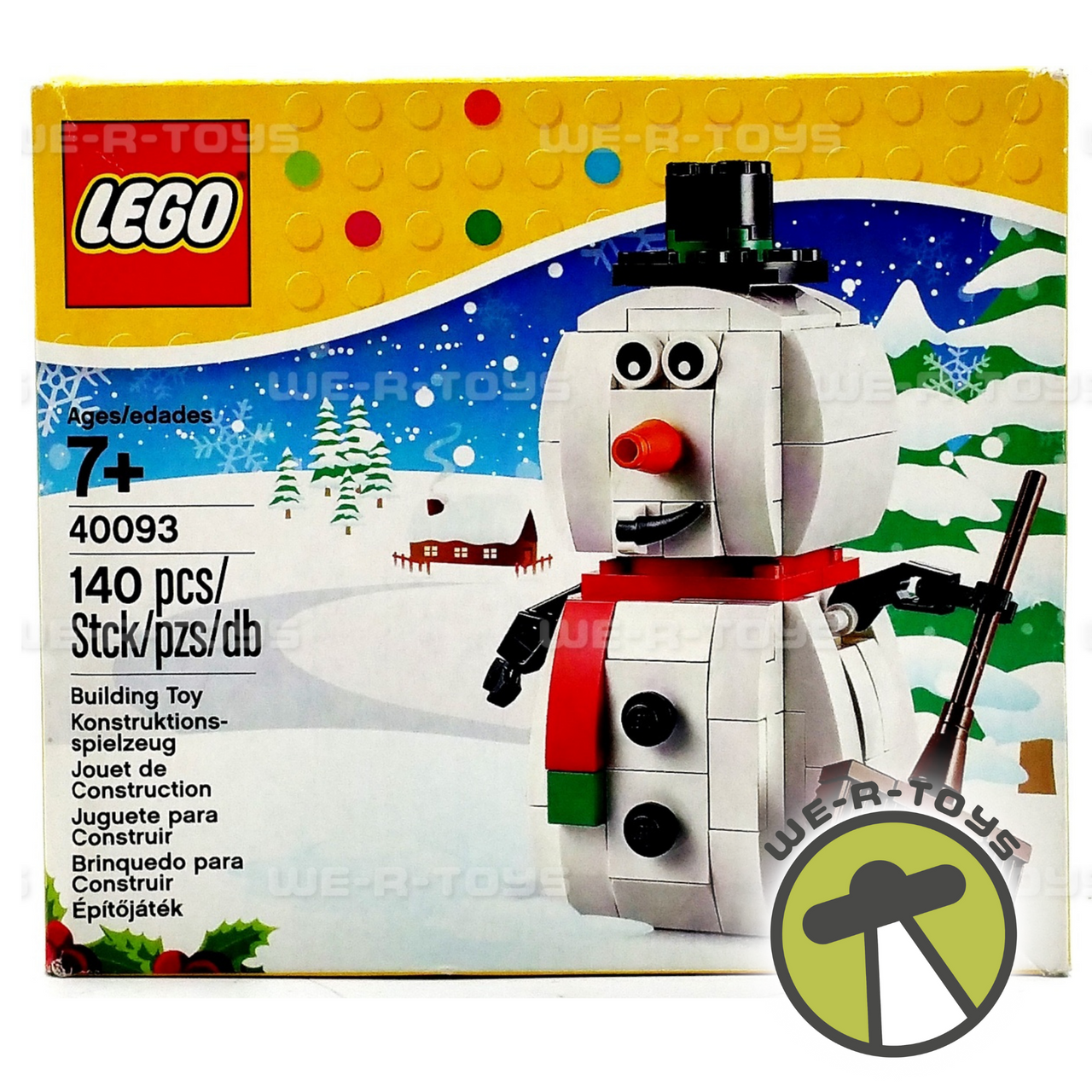 LEGO Snowman 140 Piece Building Set 40093 2014 - We-R-Toys