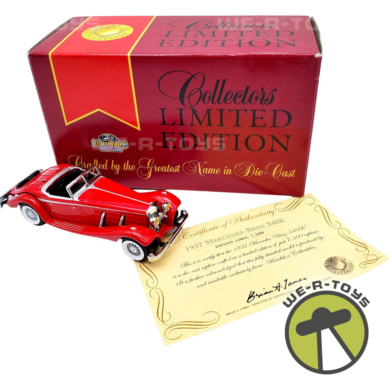 Matchbox Collector's Limited Edition 1937 Mercedes-Benz 540K 1996 NEW ...