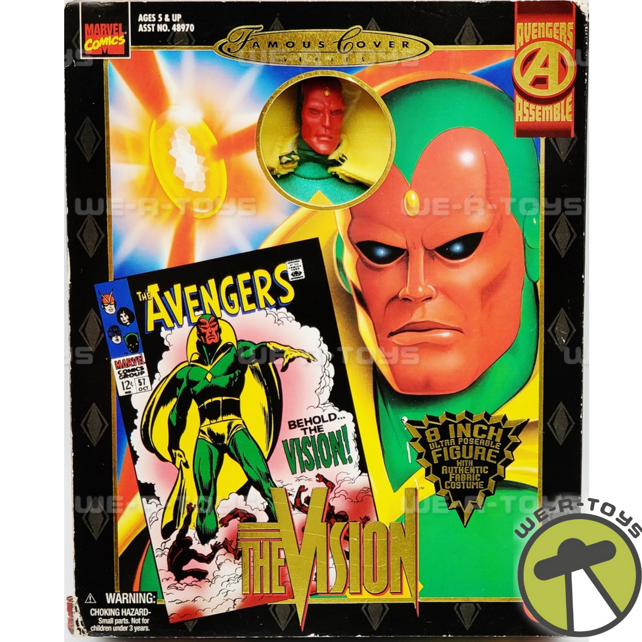 Marvel Famous Cover Series The Vision Action Figure Toy Biz 1998 No ...