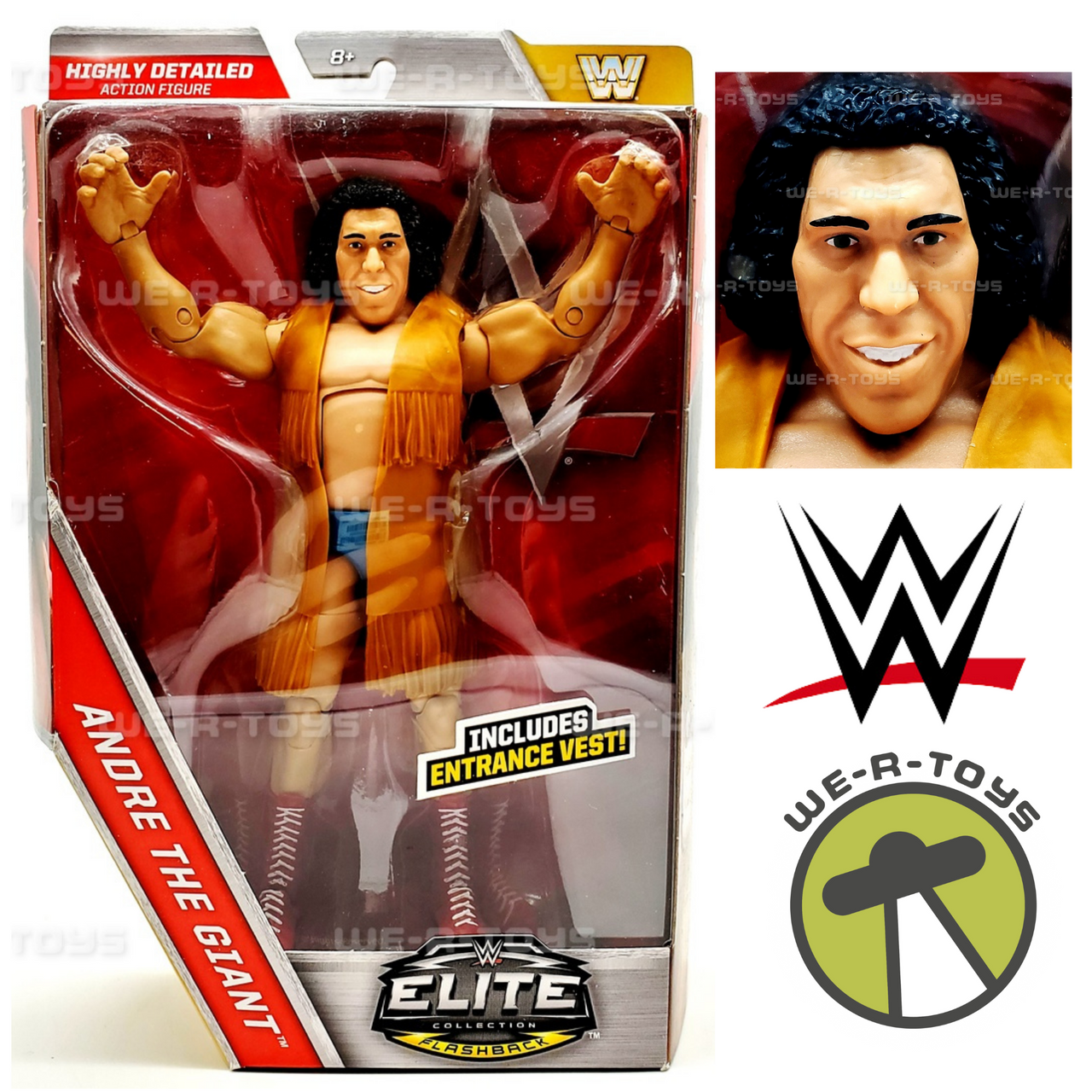WWE Elite Collection Andre the Giant Action Figure 2016 Mattel FBJ79 ...