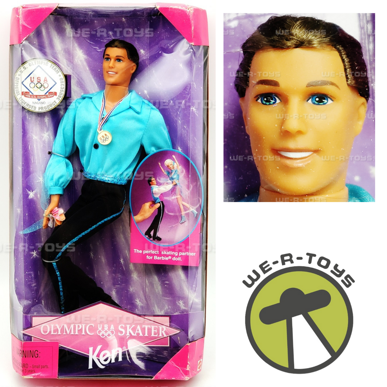 Olympic USA Skater Ken Barbie Doll 1997 Mattel 18502 NRFB - We-R-Toys