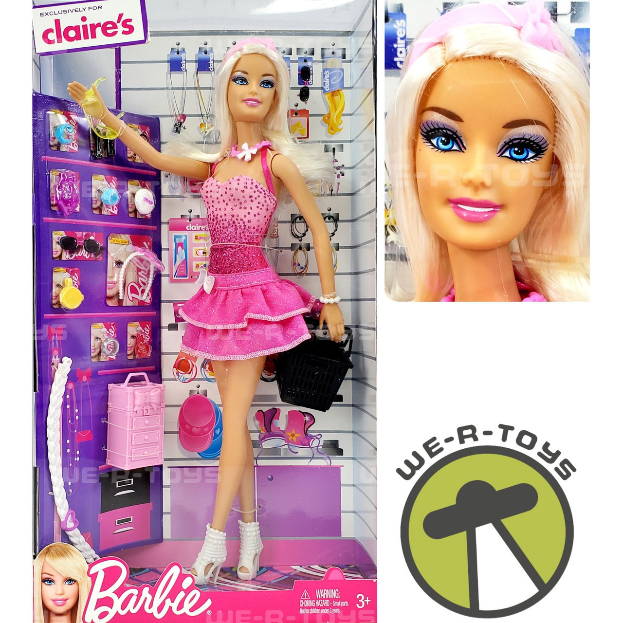 Barbie Exclusively for Claire's Doll 2011 Mattel #X7739 NRFB - We-R-Toys