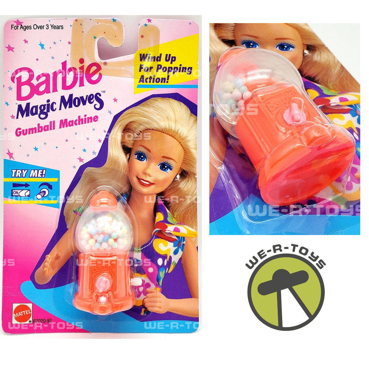 Barbie Magic Moves Gumball Machine Doll Accessory 1994 Mattel #67020 ...