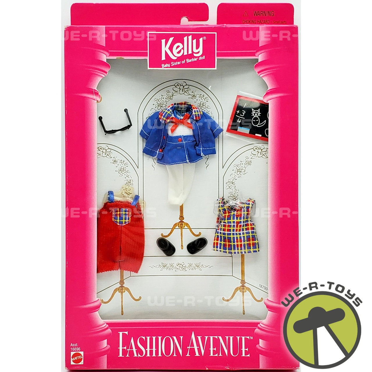 Barbie Fashion Avenue Kelly Fashion 3 School Outfits 1997 Mattel #16700 ...