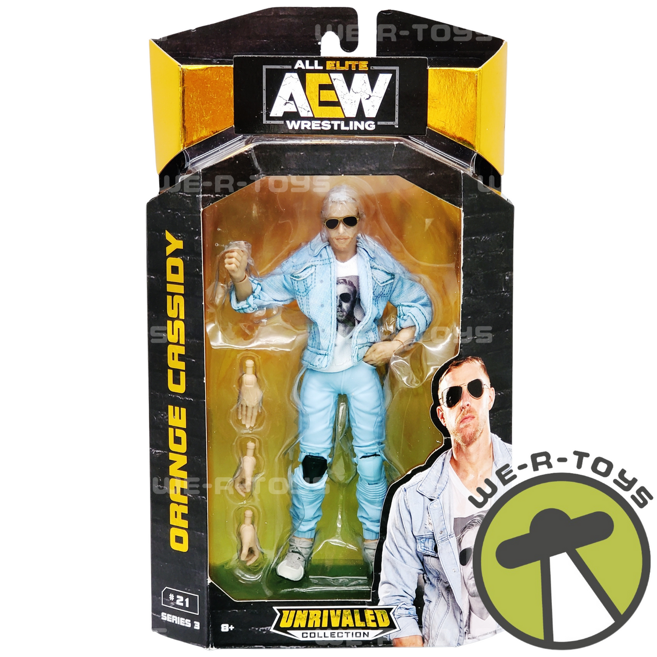 AEW Unrivaled Collection #21 Orange Cassidy Action Figure 2020 Jazwares ...