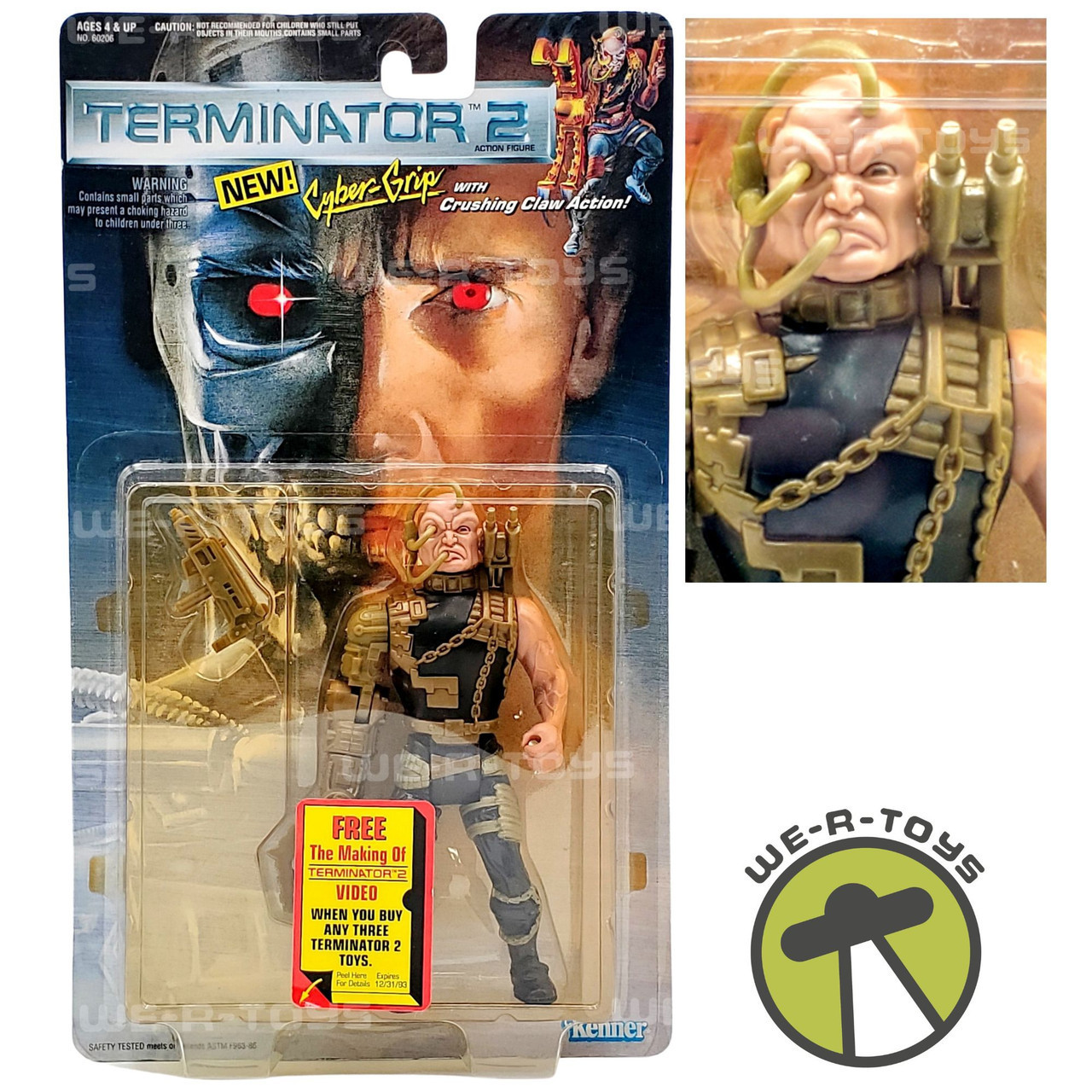 Terminator 2 Cyber-Grip with Crushing Claw Action Action Figure 1992 ...