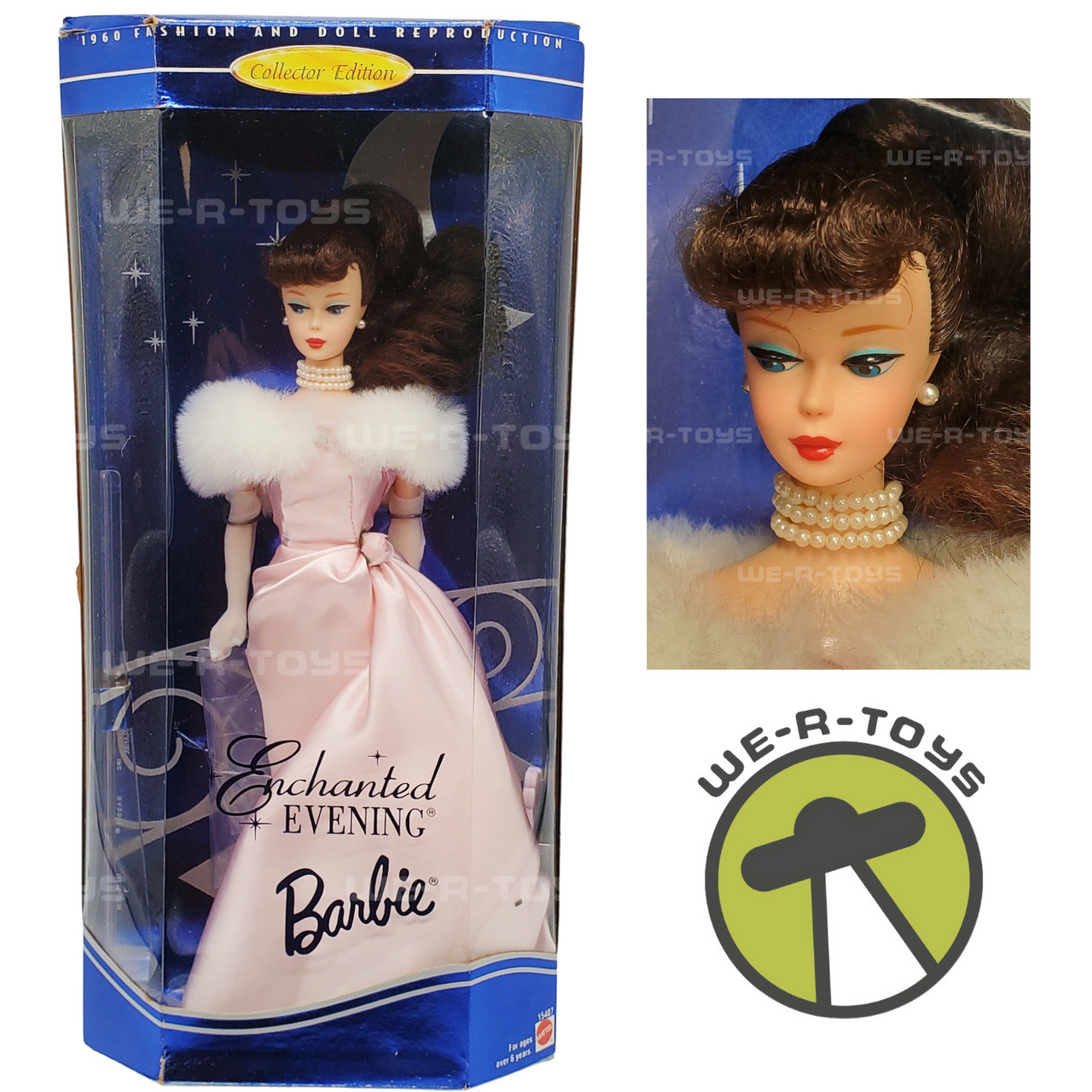 Enchanted Evening Barbie Doll Brunette 1960 Reproduction 1995 Mattel ...