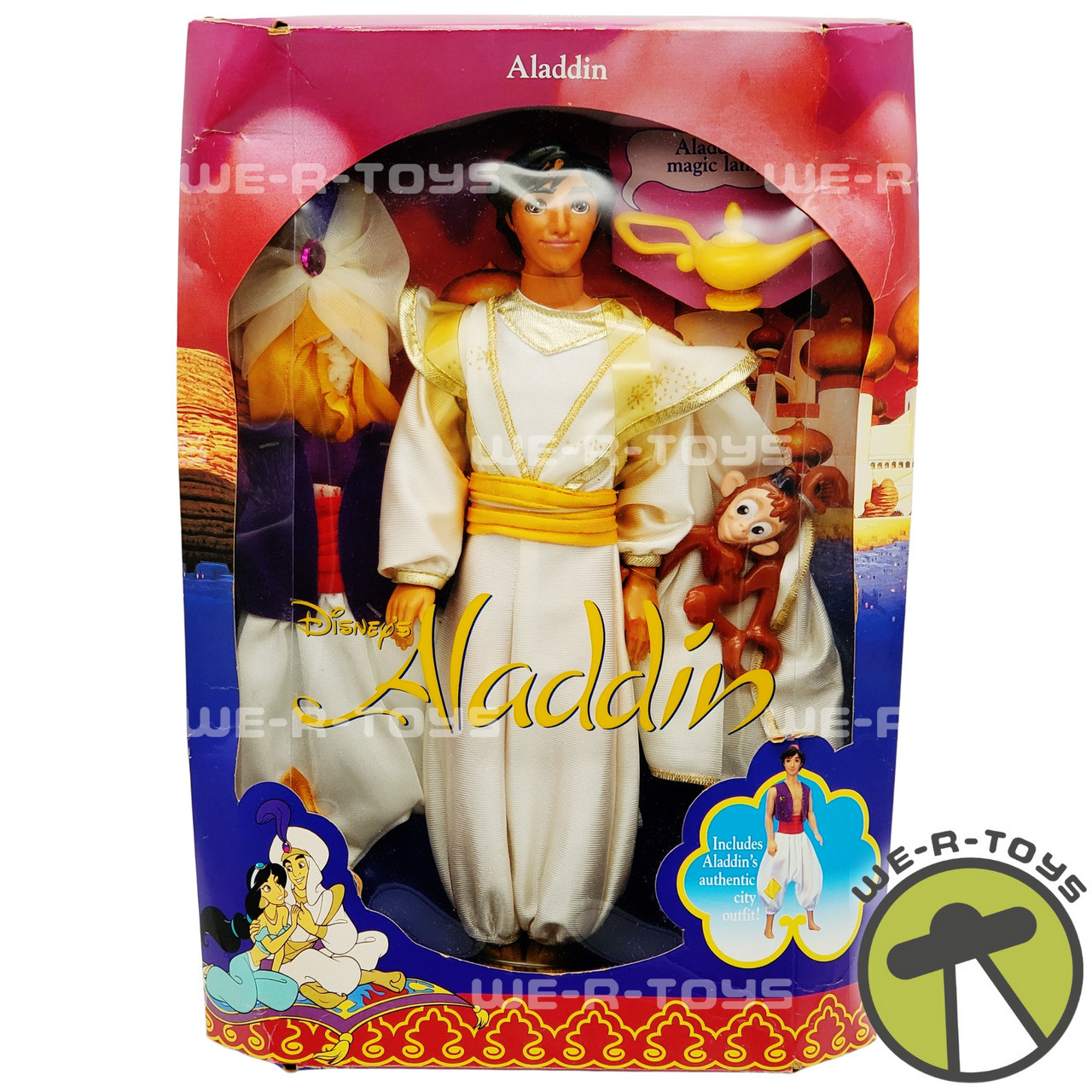 Disney's Aladdin Doll and Abu With Authentic City Outfit 1992 Mattel ...