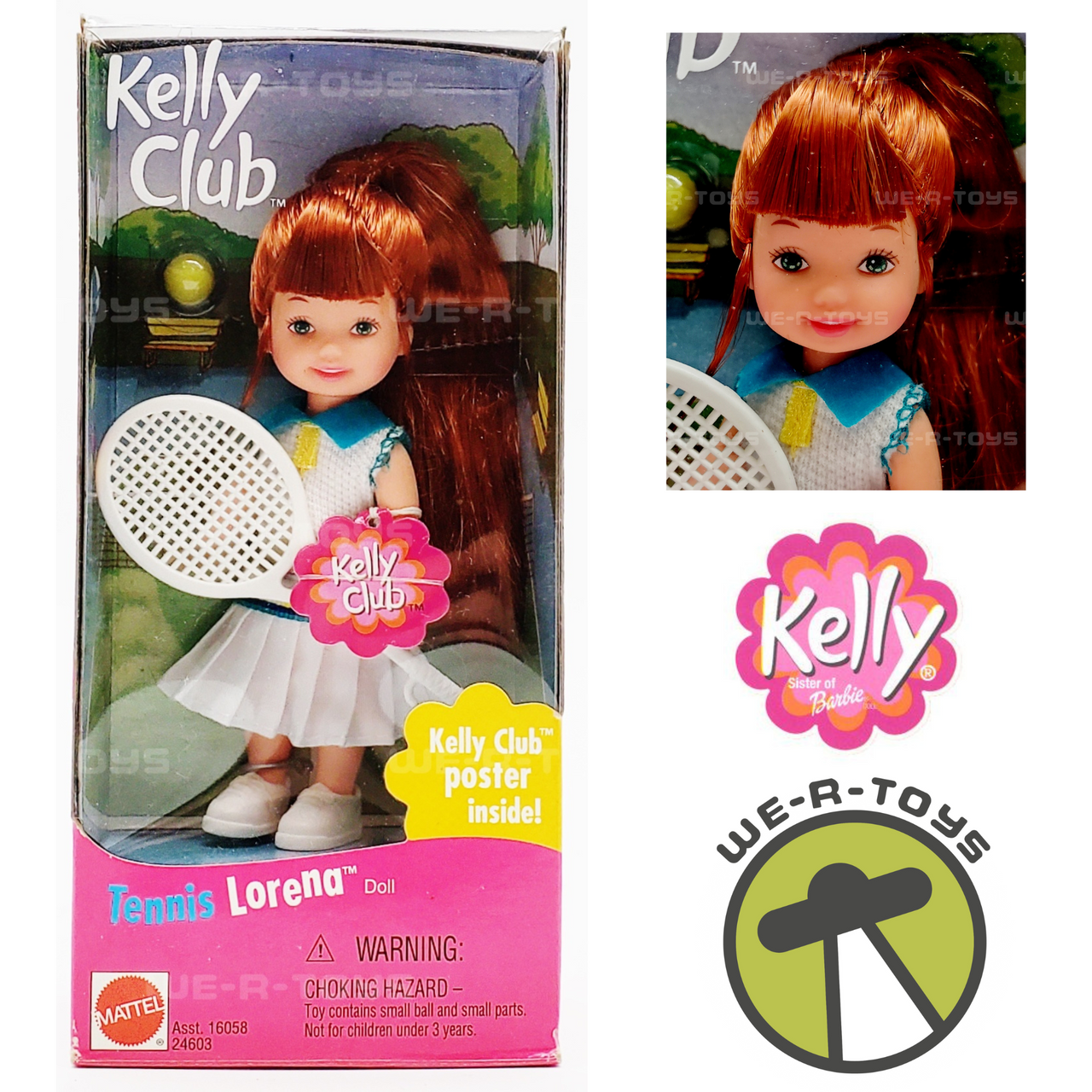 Tennis Lorena Doll Barbie Kelly Club 1999 Mattel 24603 - We-R-Toys