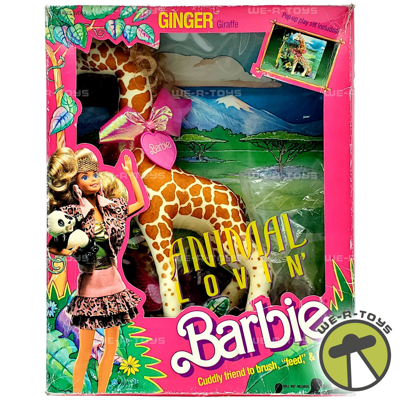 Animal Lovin' Barbie Ginger the Giraffe Plush 1988 Mattel 1395 - We-R-Toys